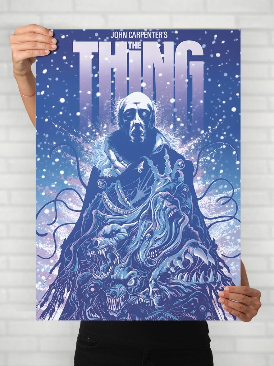 Плакат на стену для интерьера Нечто (The Thing 29) - Постер по фильму, кино, хоррору формата А1 (60x84 см)