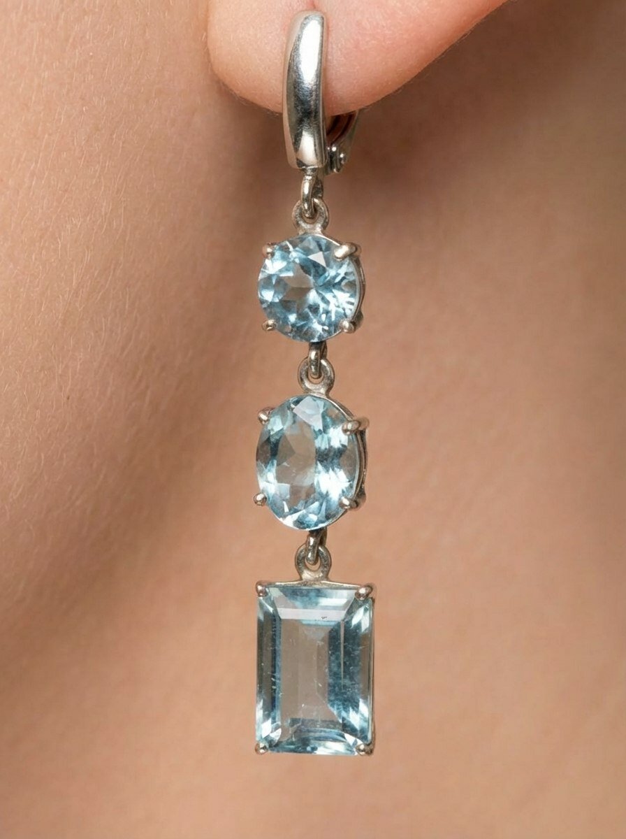 Серьги, серебро, 925 проба