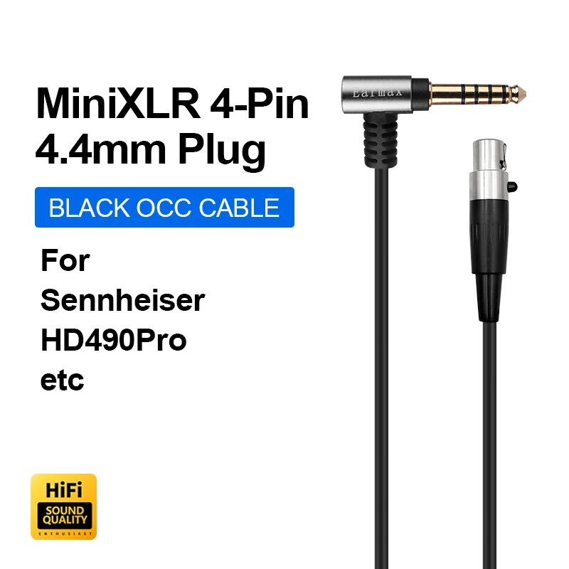 Кабель MiniXLR 4.4 мм Black Sennheiser HD490Pro