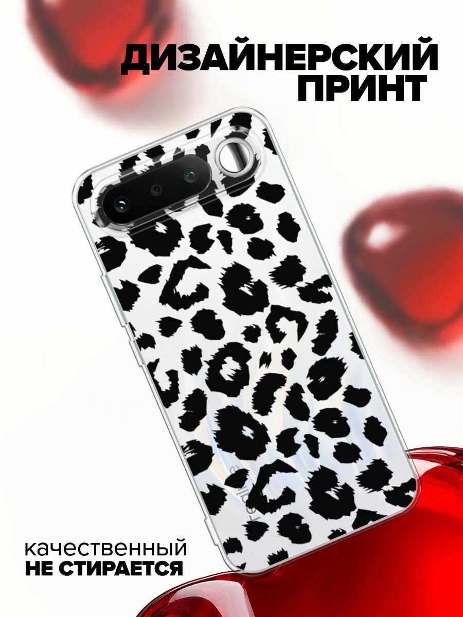 Силиконовый чехол на Realme 16 / Реалми 16 с принтом Леопардовый принт — фото 1