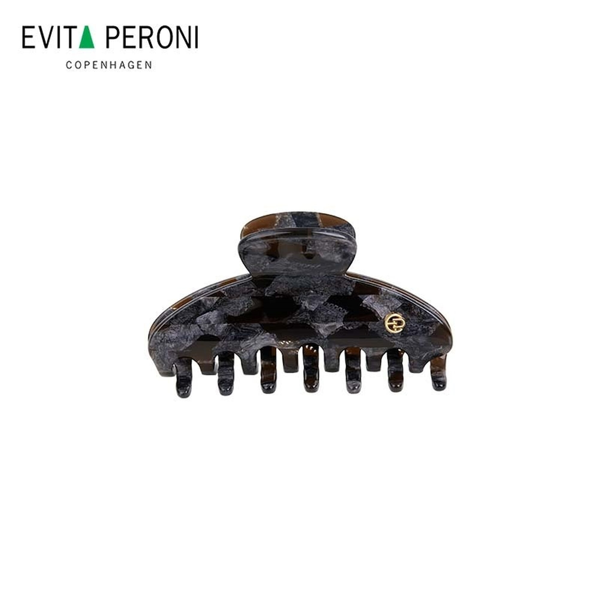 Заколка-краб для волос EVITA PERONI, акрил, 8 см, для женщин, черная