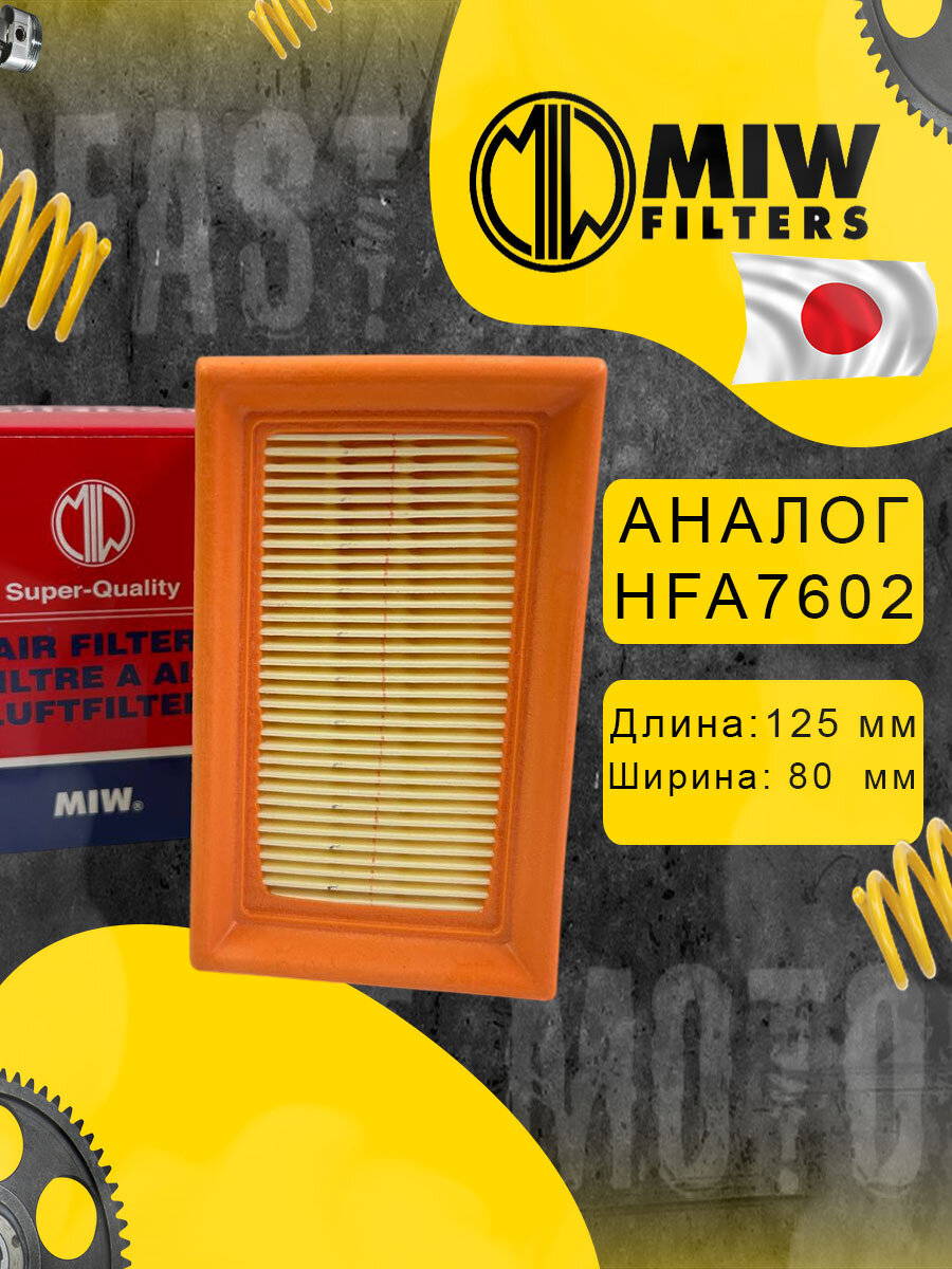 Воздушный фильтр MIW B9111 (аналог HFA7602)