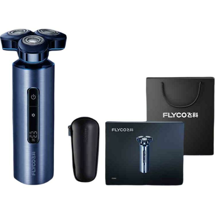 Электробритва мужская роторная FLYCO FS985, Blue Standard Box+Official Shopping Bag