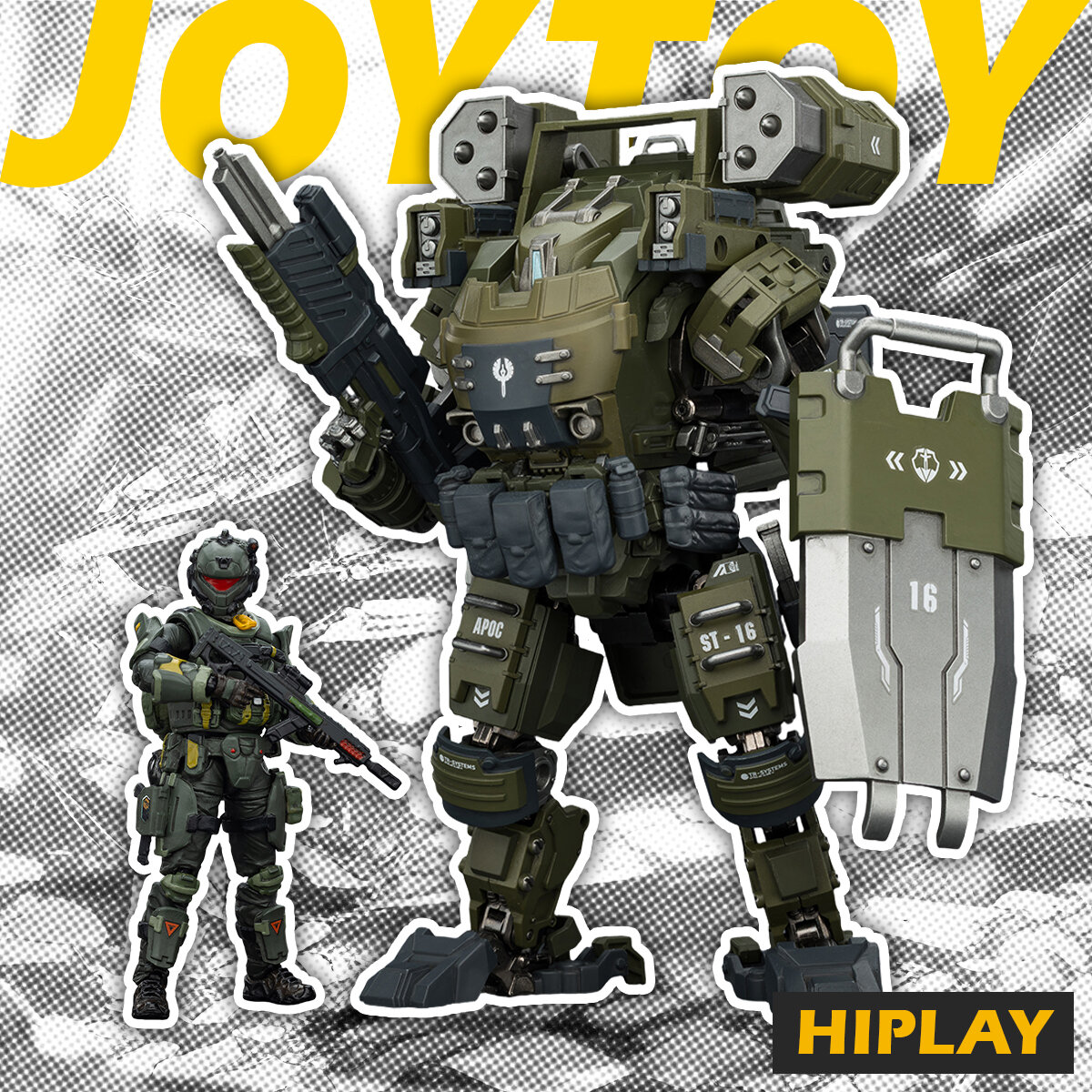 HIPLAY JOYTOY APOC Annihilator 02 Long-Range Strike Mech ST-8617 JT03431 1/25 Фигурка