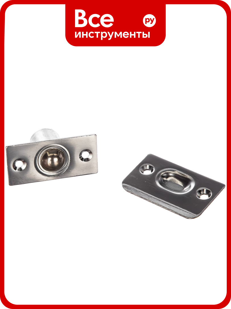 Шариковый фиксатор APECS R-0001-CR 15857, деревянный, стальная деталь с гальваническим покрытием для межкомнатных дверей
