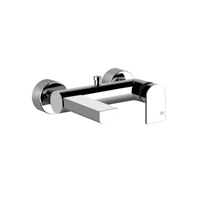 Смеситель для ванны с душем Gessi 38613 настенный, однорычажный, хром, глянцевый, латунный, без лейки, с керамическим картриджем