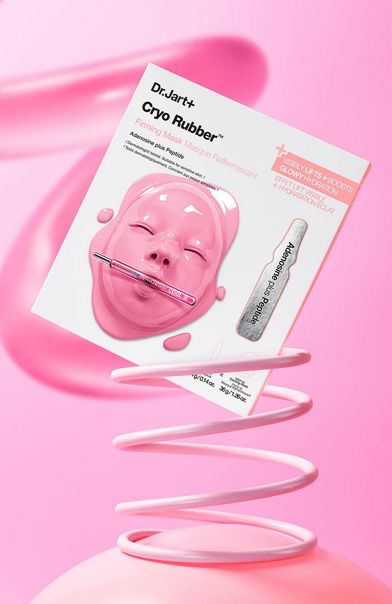 Подтягивающая крио-маска с аденозином и пептидом Cryo Rubber Firming Mask Dr. Jart+