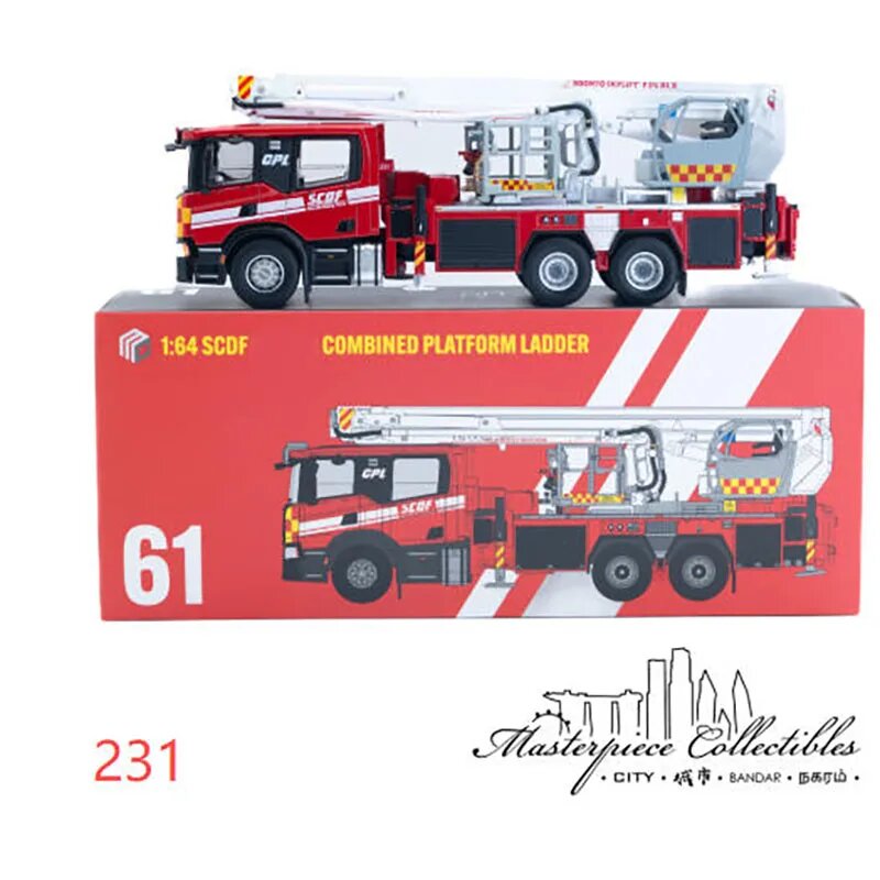 HYINUO Масштабная модель пожарный грузовик 1:64