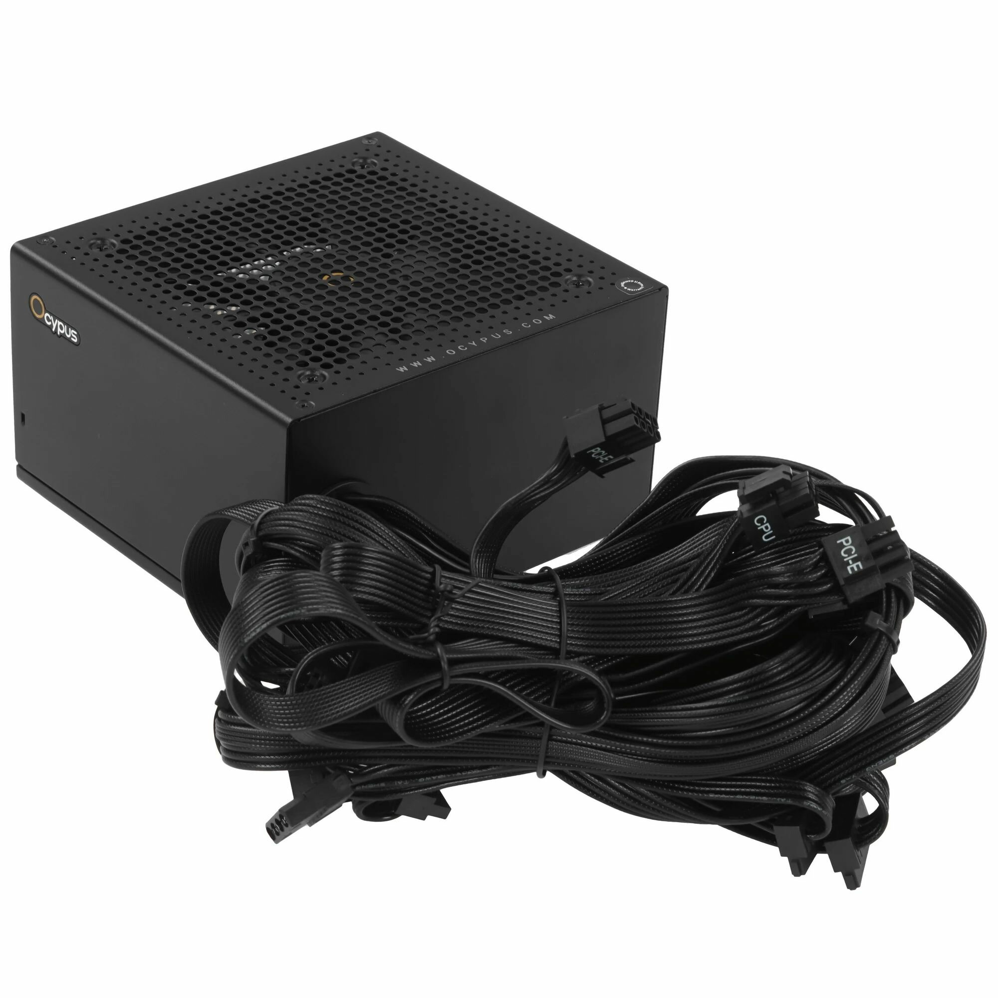 Блок питания Ocypus Delta P850 80 Plus Bronze (Delta-P850-B1FDBK024X-EU) черный - ATX 20+4 пин, 4 pin + 4 pin x3 CPU, 8 SATA, 3 x 6+2 pin, 12V-2x6 PCI-E