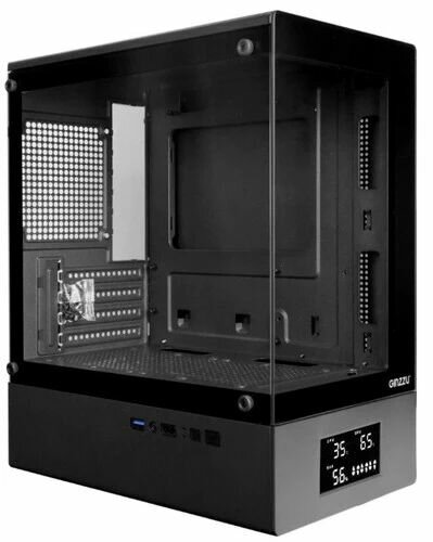 Компьютерный корпус GiNZZU RX400D (RX400D) черный - Mini Tower, Micro-ATX, USB 3.2 Gen 1 Type-A, USB 3.2 Gen 1 Type-C