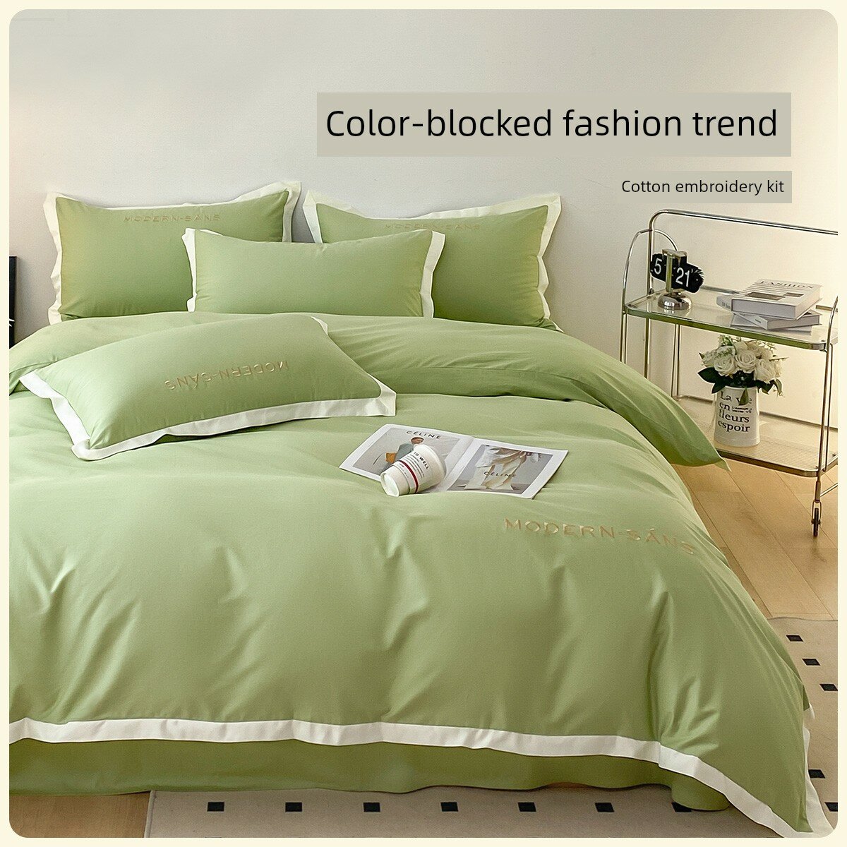 Комплект постельного белья Southern Bedding Miranda: Четырехсезонный пододеяльник и простыни из чистого хлопка с