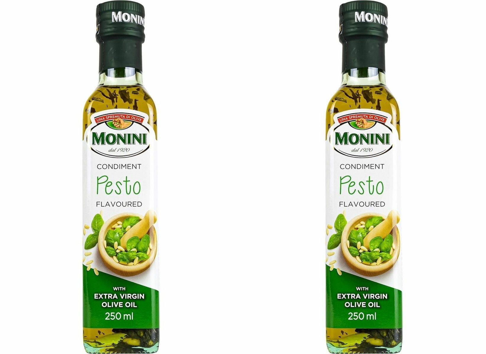Monini Масло оливковоес с песто Extra Virgin нерафинированное, 250 мл, 2 шт