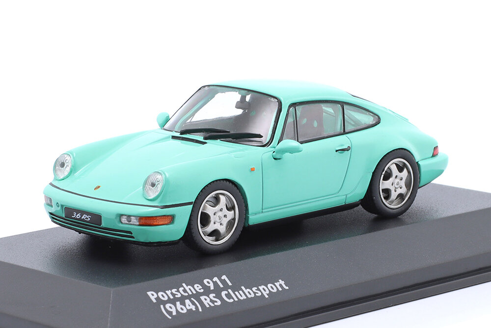 Модель коллекционная SOLIDO Porsche 911 rs clubsport (993) 1994 бирюзовый