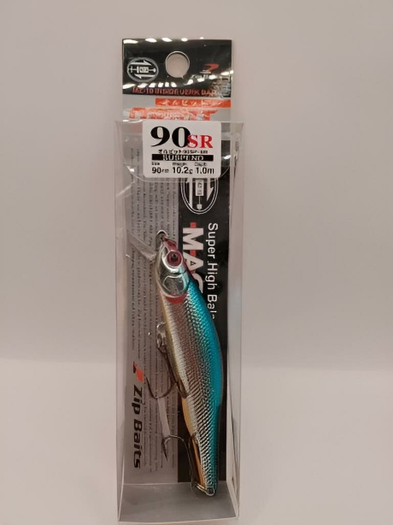Воблер ZipBaits Orbit, 90мм, 10,2г, суспендер, серебристый, чёрный, красный