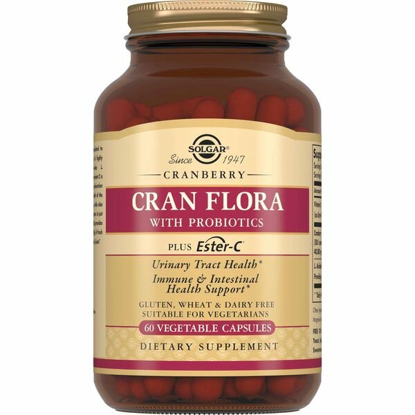 Клюква с витамином С Solgar/Солгар капсулы 590мг 60шт
