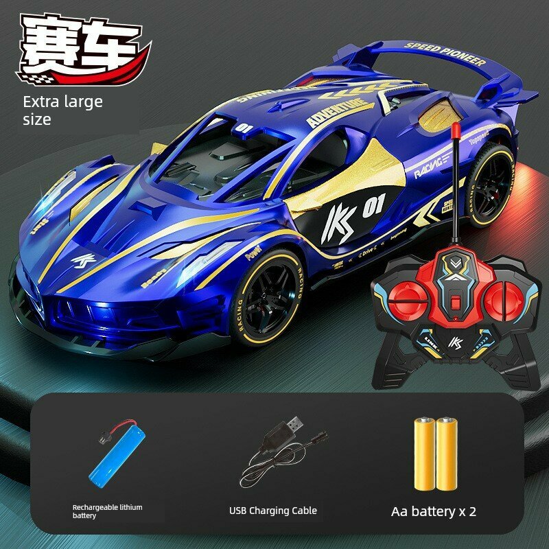 Большой Ferrari RC Автомобиль с двойными дверьми и передними/задними фарами, две батареи