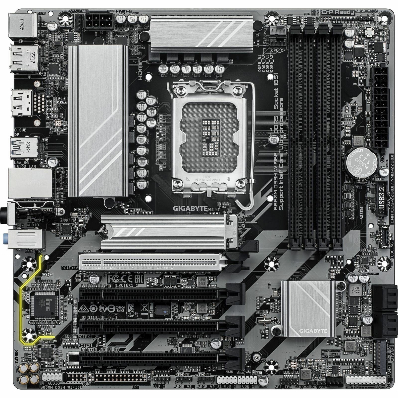 Материнская плата Gigabyte B860M DS3H (rev. 1.0)