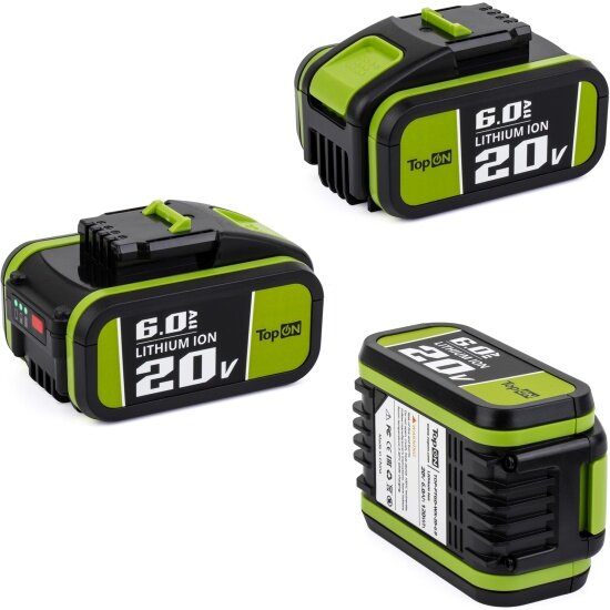 Аккумулятор для Worx Topon 20V 6.0Ah (Li-ion) PN: WA3571