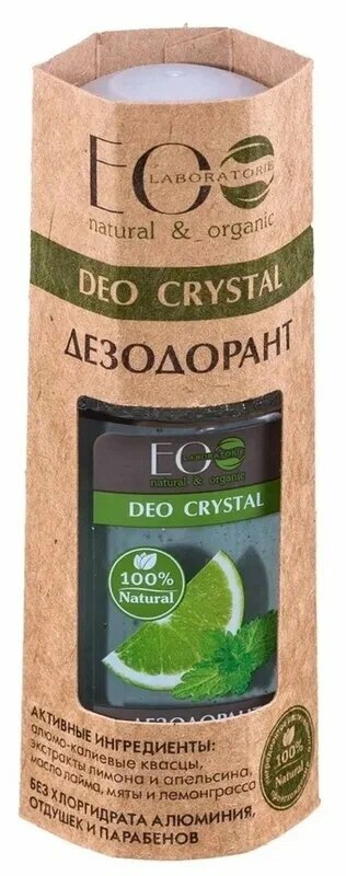 Дезодорант EO laboratorie DEO CRYSTAL, Лимон и Апельсин, 50 мл