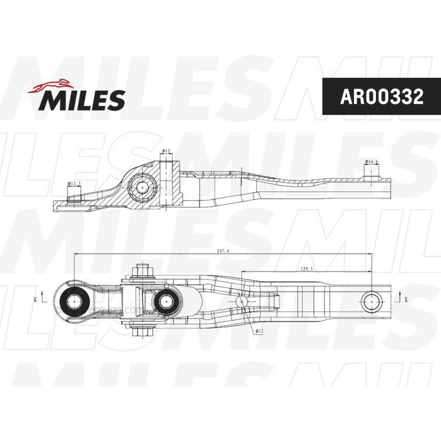 MILES AR00332 Опора двигателя VW TIGUAN (AD1) 16- зад.