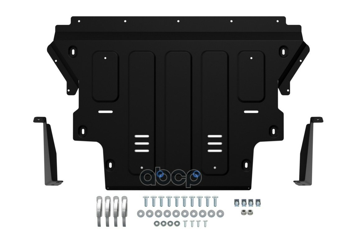 Защита картера + КПП + комплект крепежа, Сталь, Geely EX5 EM-i Rival арт. 11119491
