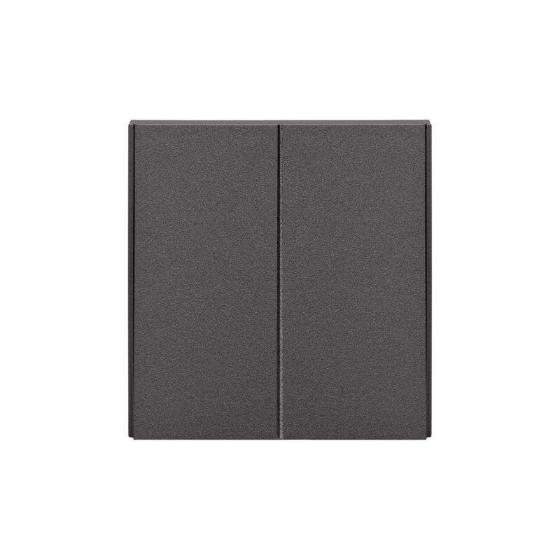 Выключатель 2-кл. СП STRONG MIELE 10А графит Kranz KR-78-0706-6