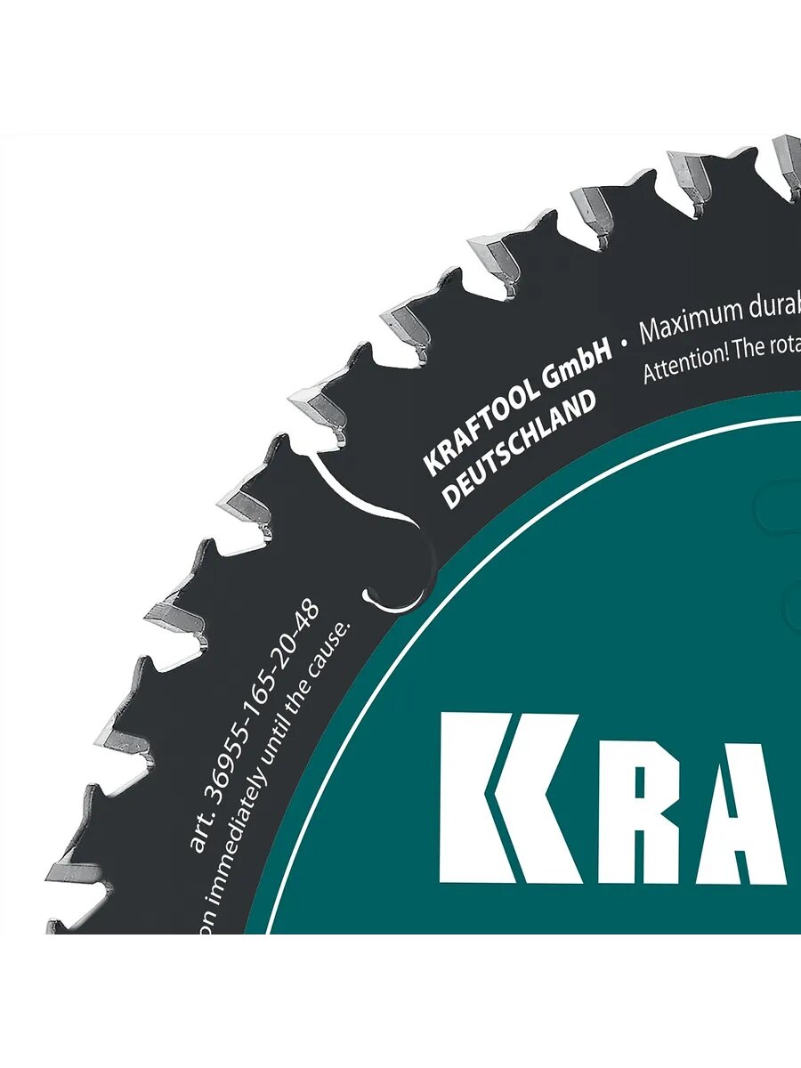 KRAFTOOL Slim wood cut 165 х 20 x 1.6 мм, 48Т, диск пил