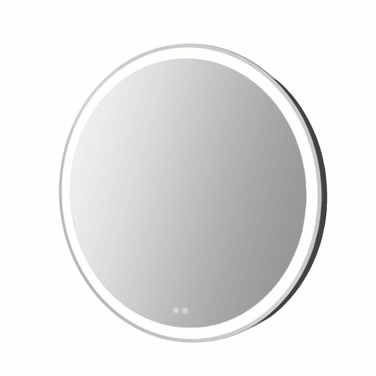 Зеркало настенное с подсветкой Azario Юлия 80х80 АZ-LED013125 цвет черный матовый