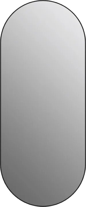 Зеркало Cersanit Затмение (Eclipse) smart 50x122 со светодиодной подсветкой, 50 см, черное, пластиковое, зеркало настенное в ванную, в современном стиле