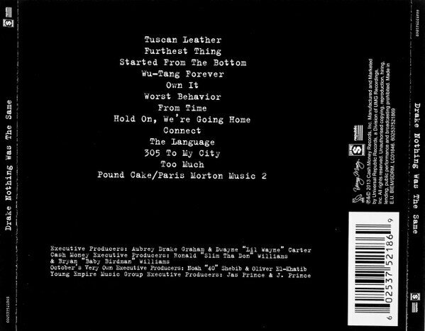Аудио CD Drake "Nothing Was The Same" CD (EU) NEW — фото 1
