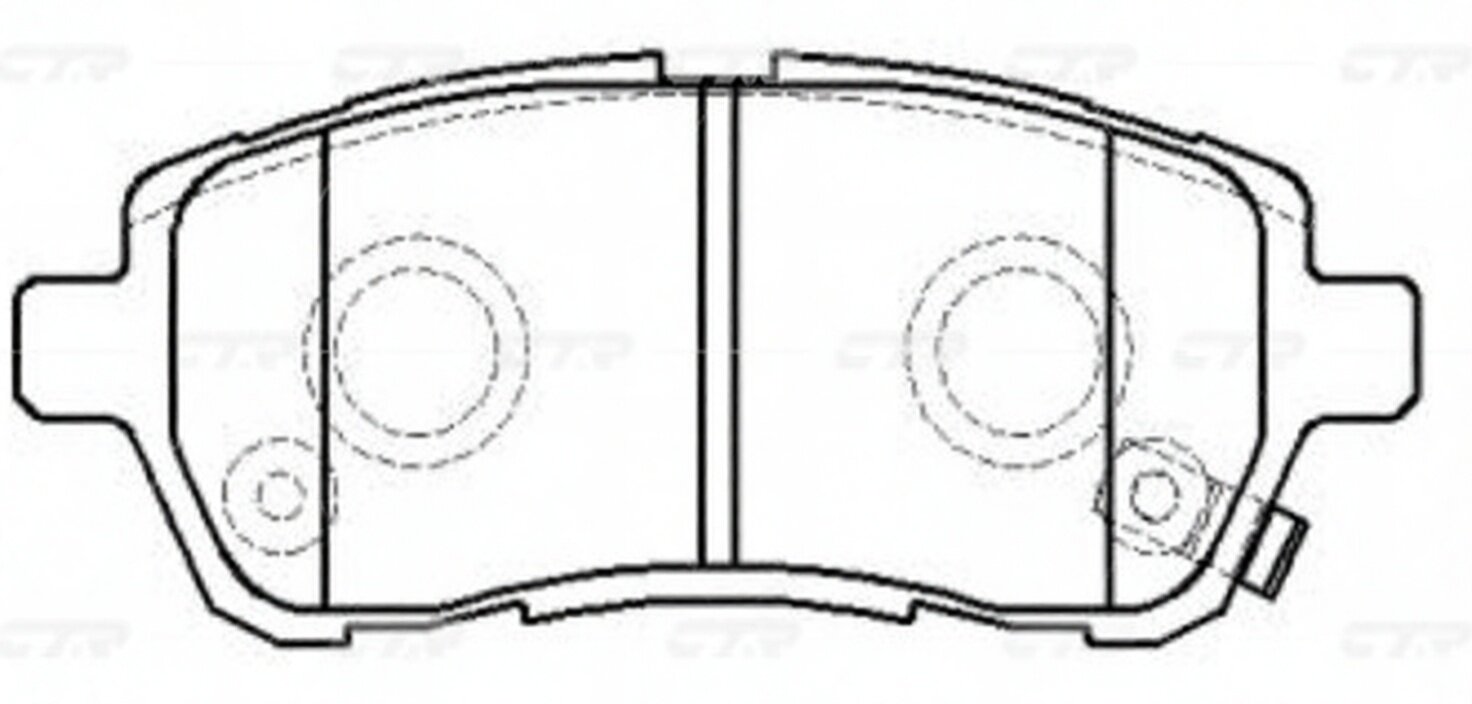 Колодки тормозные дисковые FORD FIESTA 08-/MAZDA 2 07- (старый арт. CKD-21) GK0144 CTR арт. GK0144