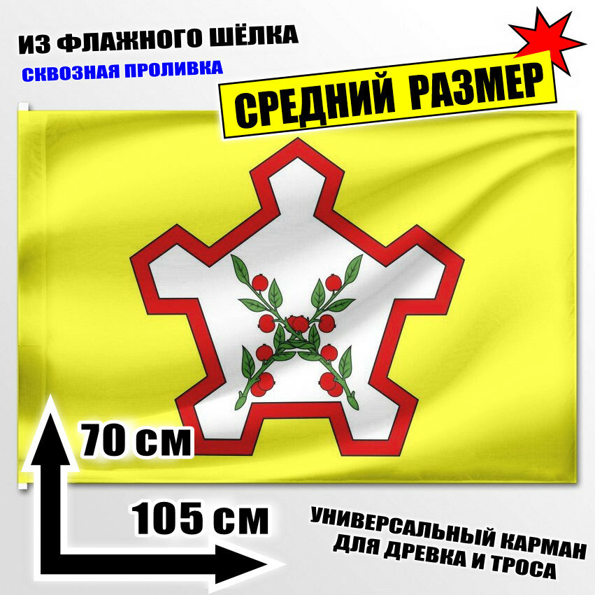 Флаг средний Чаплыгинского района 105x70 см