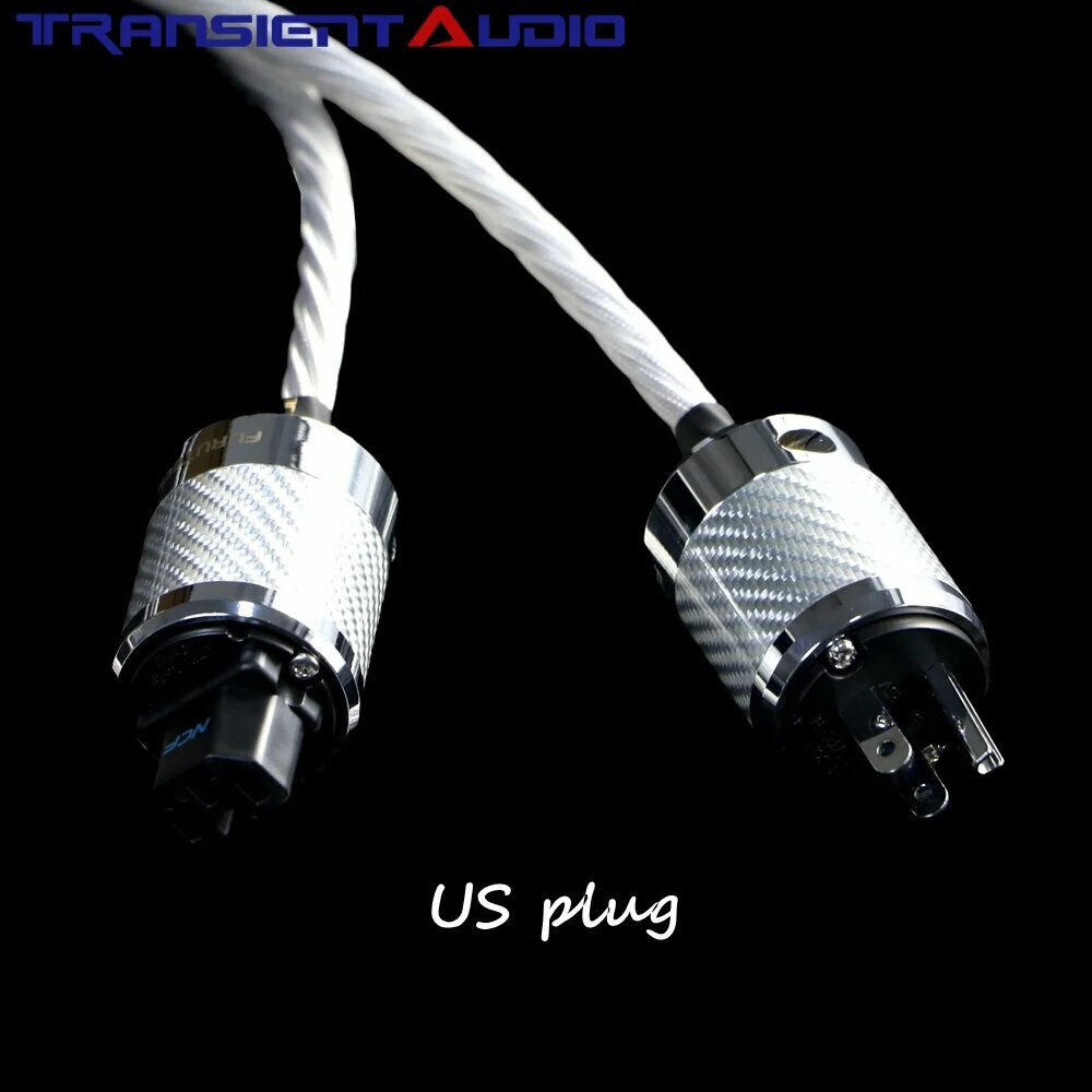 TRANSIENTHI-FIAUDIO кабель питания из серебра с разъемами Furutech US plug, 2 м