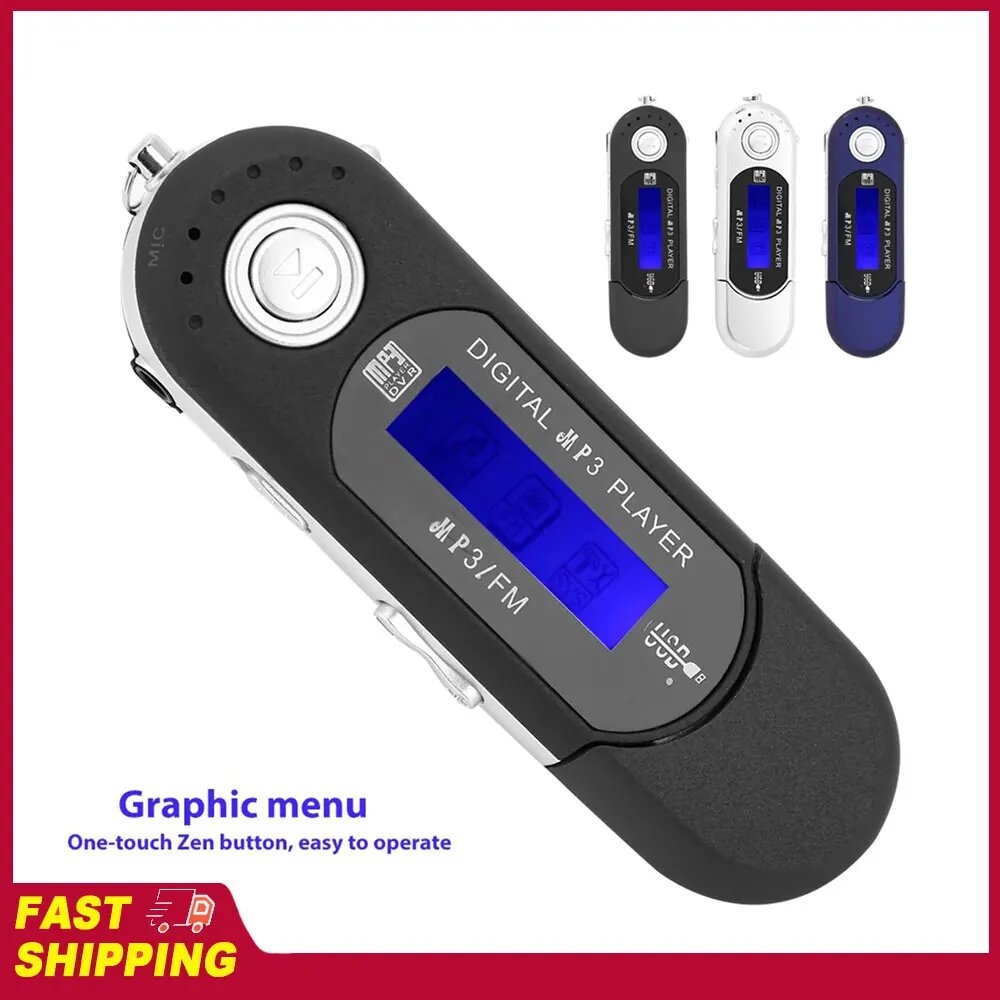 MP3-плеер синий USB, Digital MP3 Player — фото 1