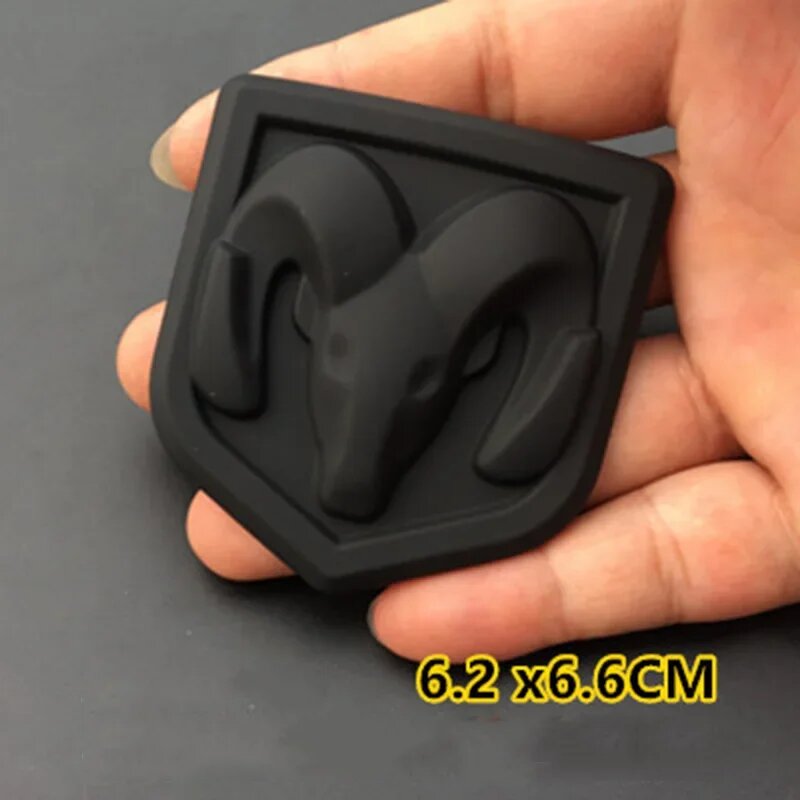 3D металлическая наклейка для Dodge RAM 1500 2500 3500 Challenger Charger Durango Черный, Medium