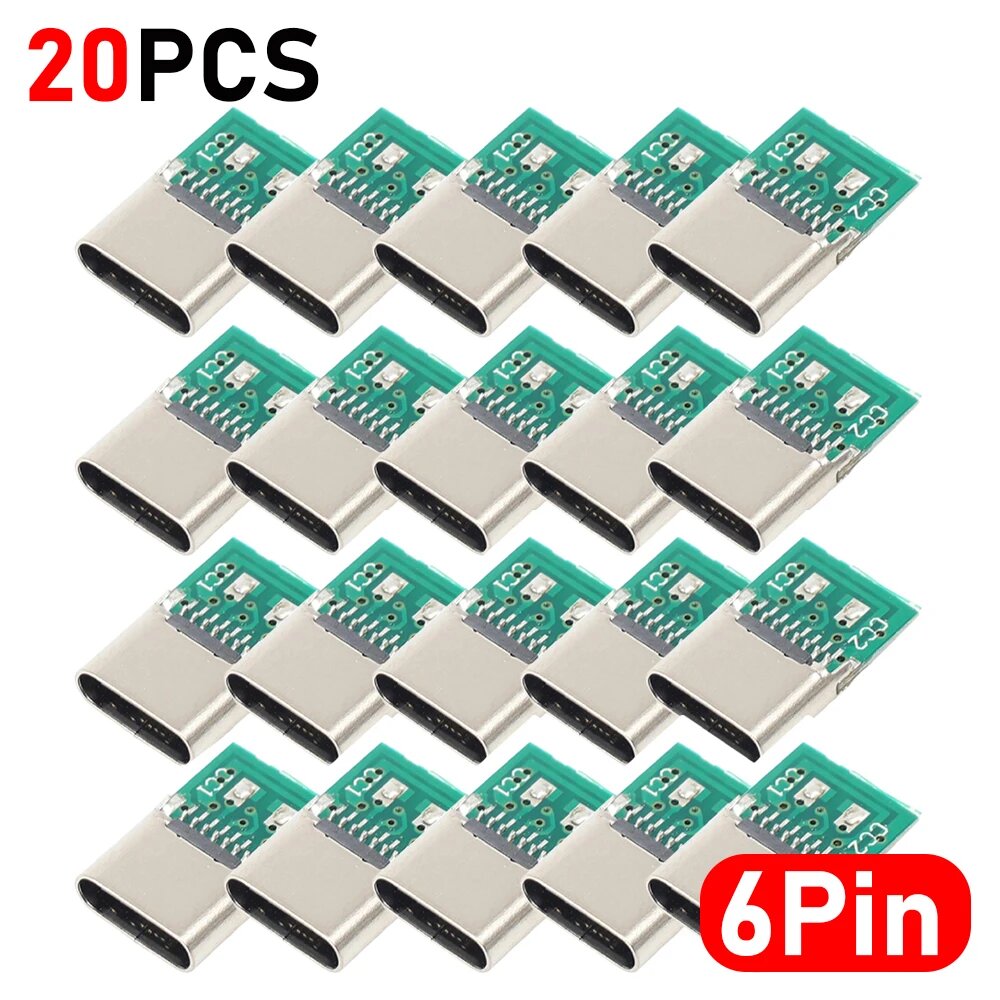 Разъемы USB Type-C BAPPSUS 5/6-контактные 20X-6Pin