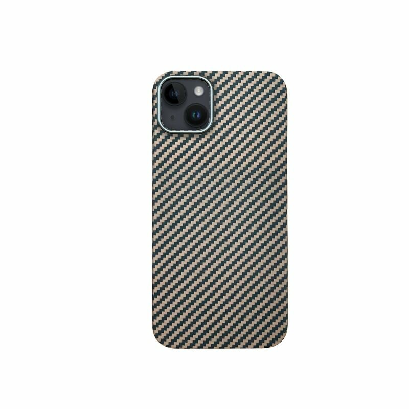 Чехол Kevlar для iPhone 14 Plus, коричневый