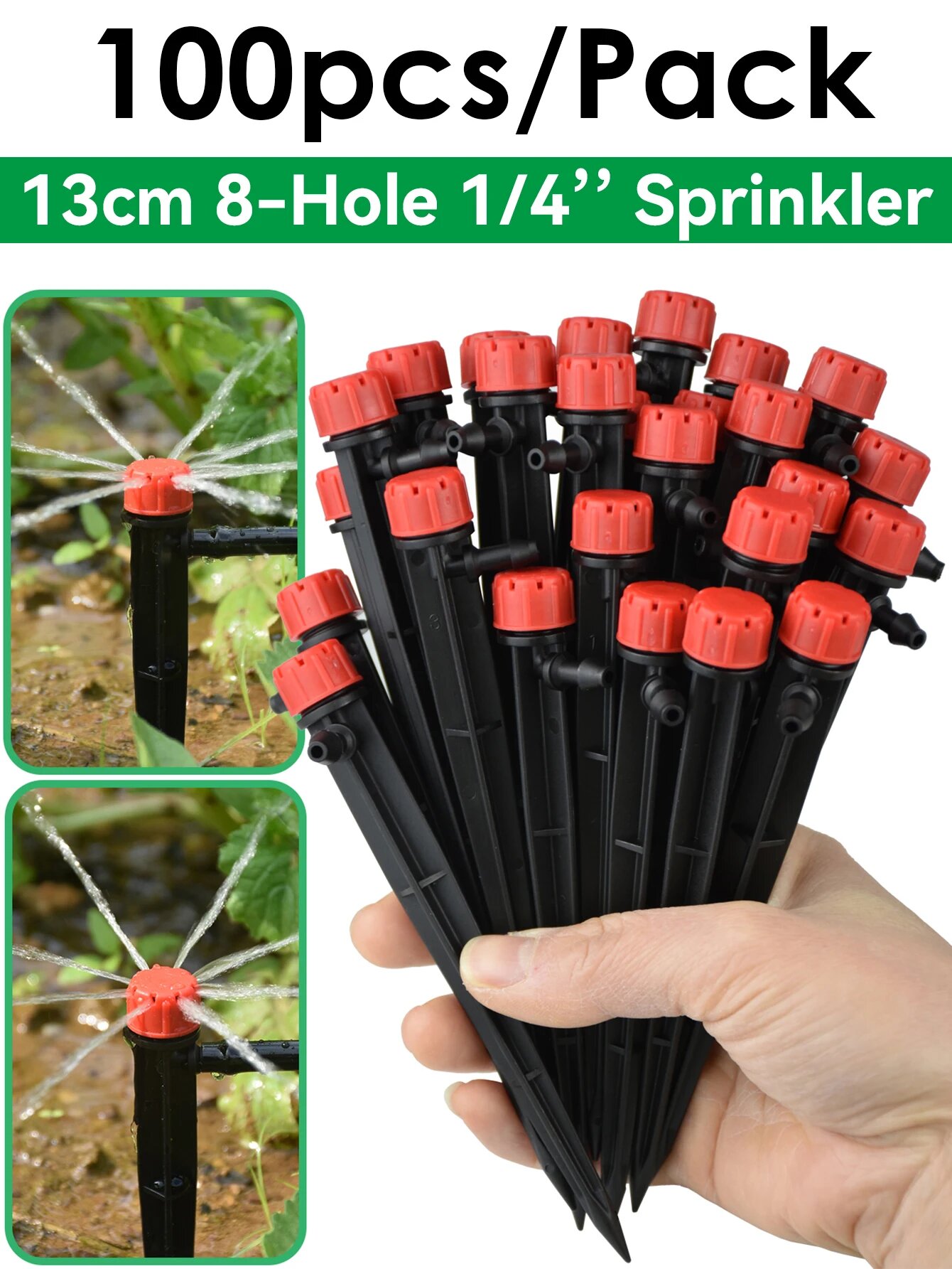 KESLA 5M-50M Система капельного орошения Красный, 100pcs-Sprinkler