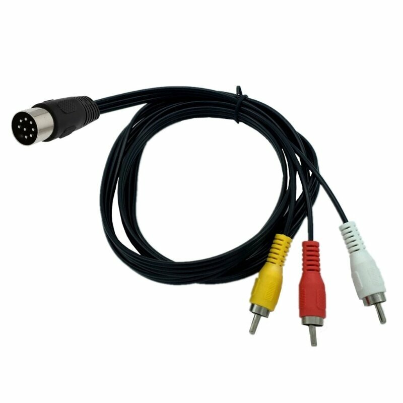 Большой кабель-адаптер для аудиооборудования DIN 8Pin revolution 3RCA revolution-0,5 м