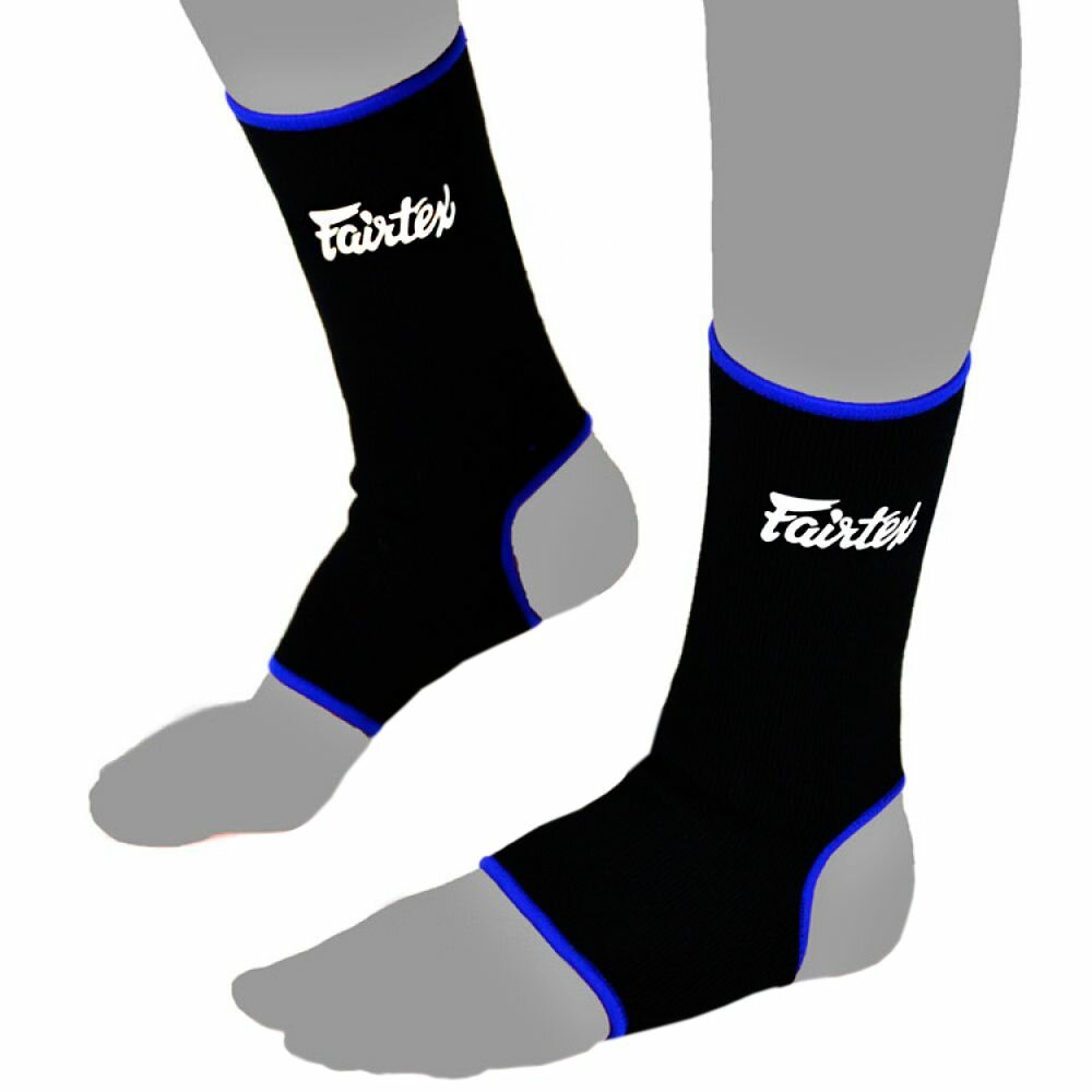 Эластичный бандаж на голеностоп, суппорт/фиксатор голеностопа Fairtex AS1 синий