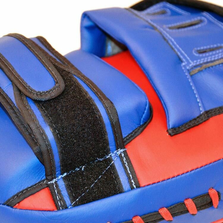 Лапы боксерские Fairtex FMV13 red blue — фото 1