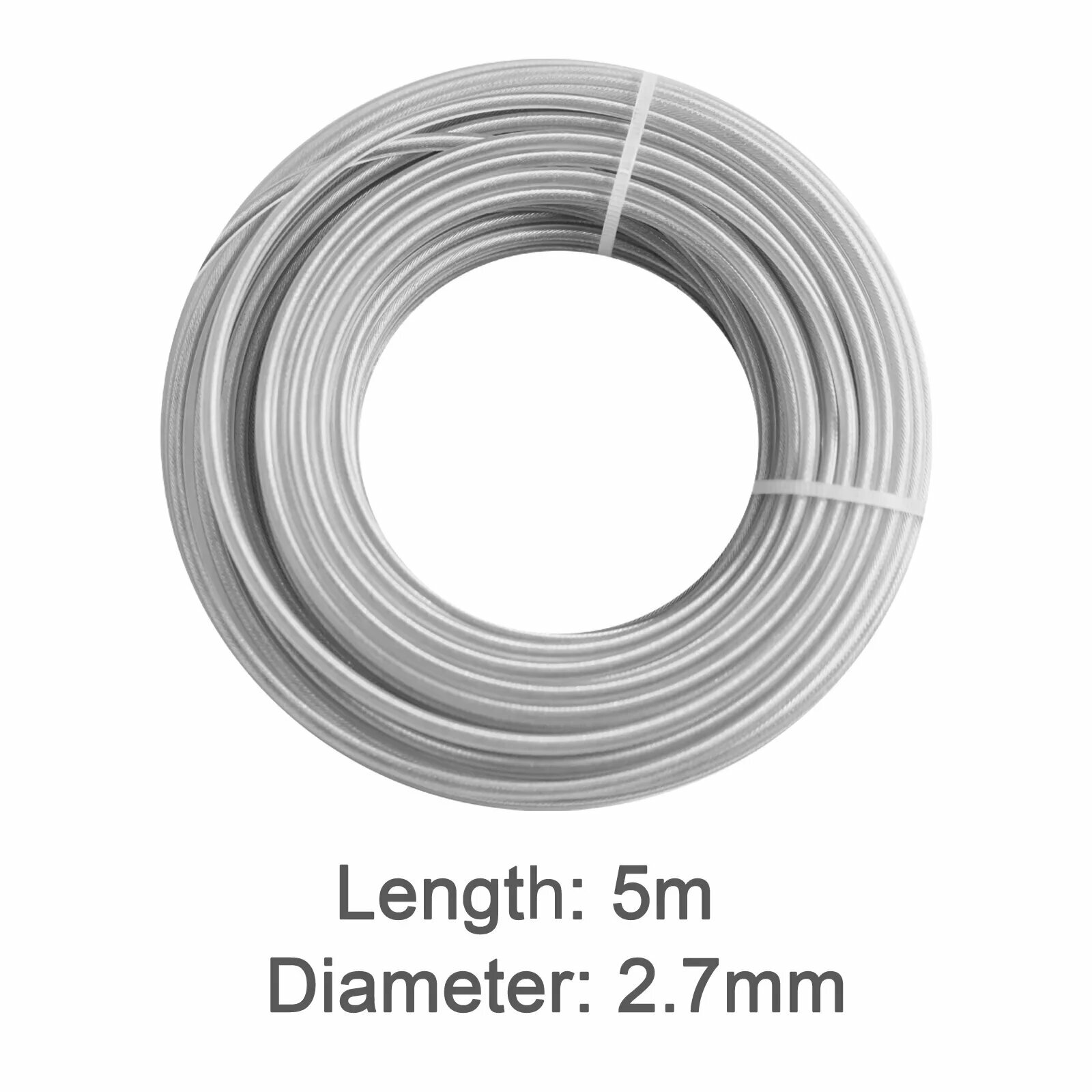 Стальная леска для триммера TSES 2-3 мм 5mx2.7mm