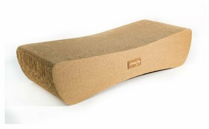 Лежанка-когтеточка Cat Home "Strender M", коричневая, 1 ярус, напольная