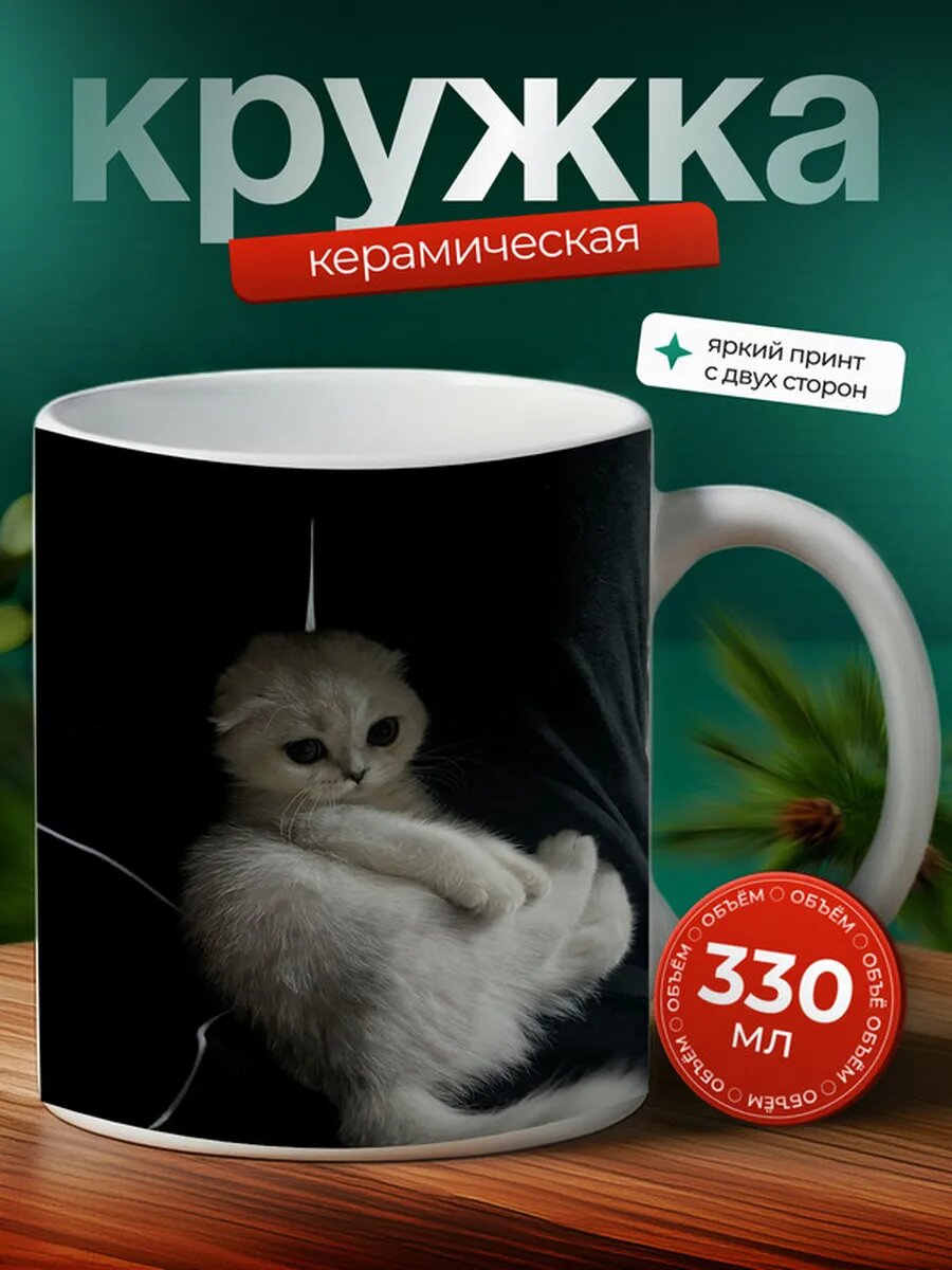 Кружка Шотландская вислоухая кошка 48,