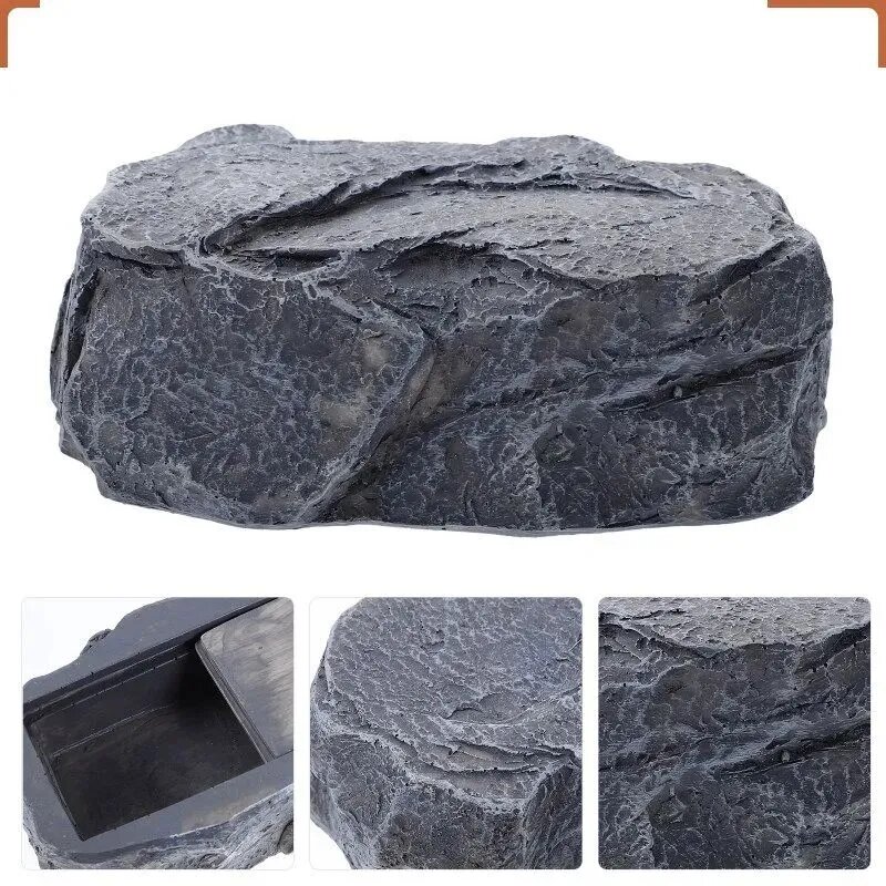 Коробка Для Ключей В Форме Камня С Тайным Отсеком Для Улицы 10.50X7.00X4.00Cm