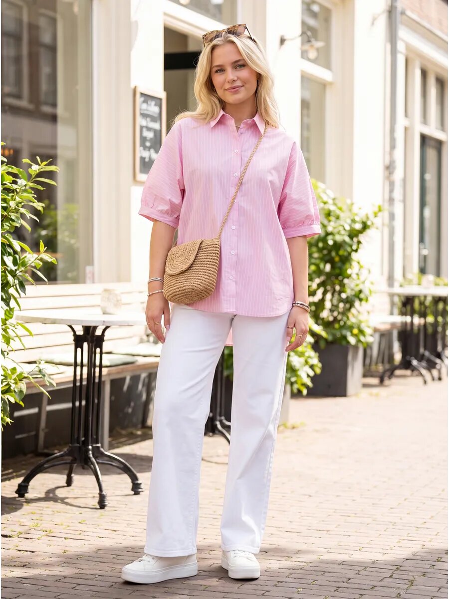 Блуза HUNNY mammy Любимый бренд. Качественная одежда., размер 48-52, оранжевый, розовый