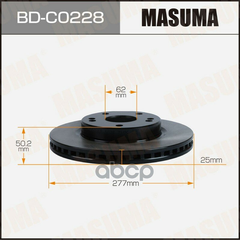 Диск тормозной Masuma арт. BD-C0228