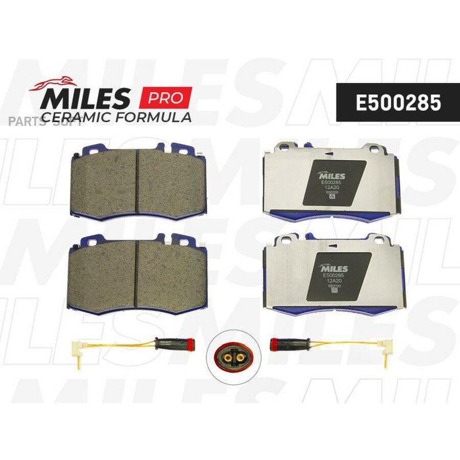 MILES E500285 Колодки тормозные передние Ceramic