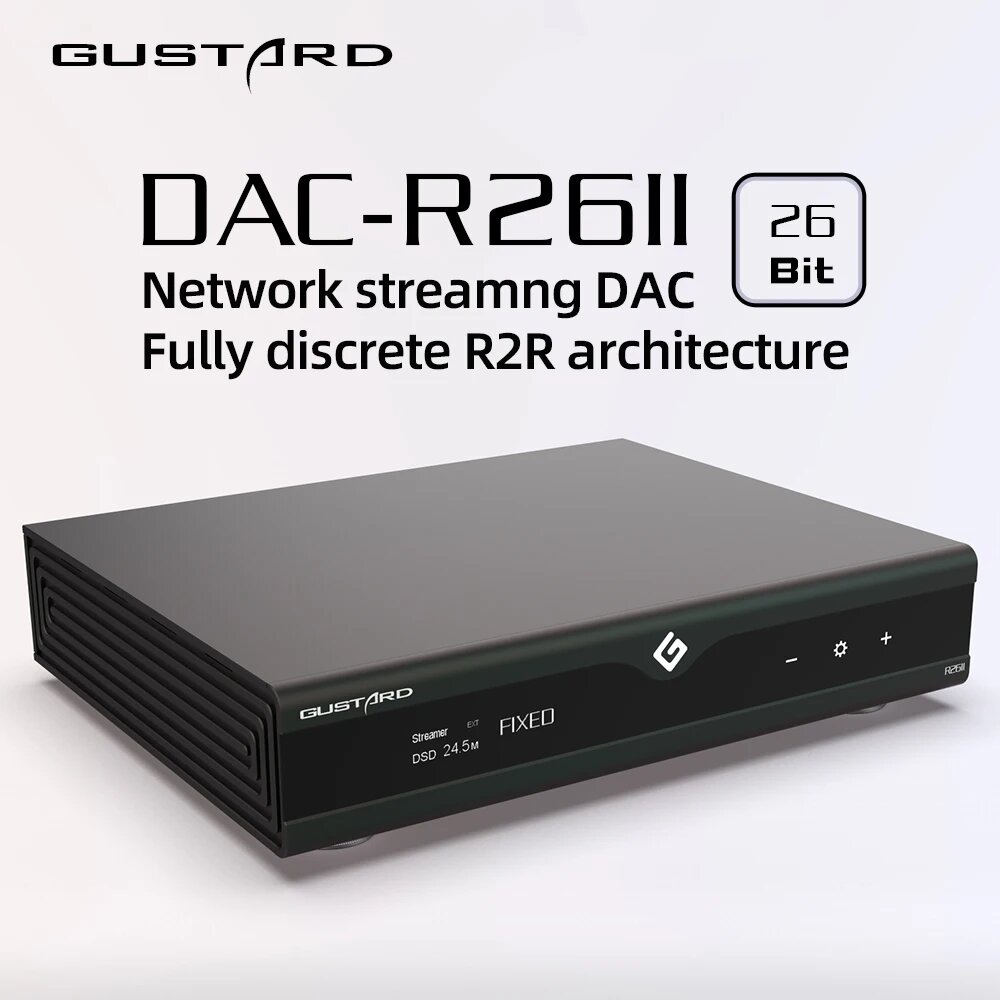 GUSTARD DAC-R26II сетевой декодер black — фото 1