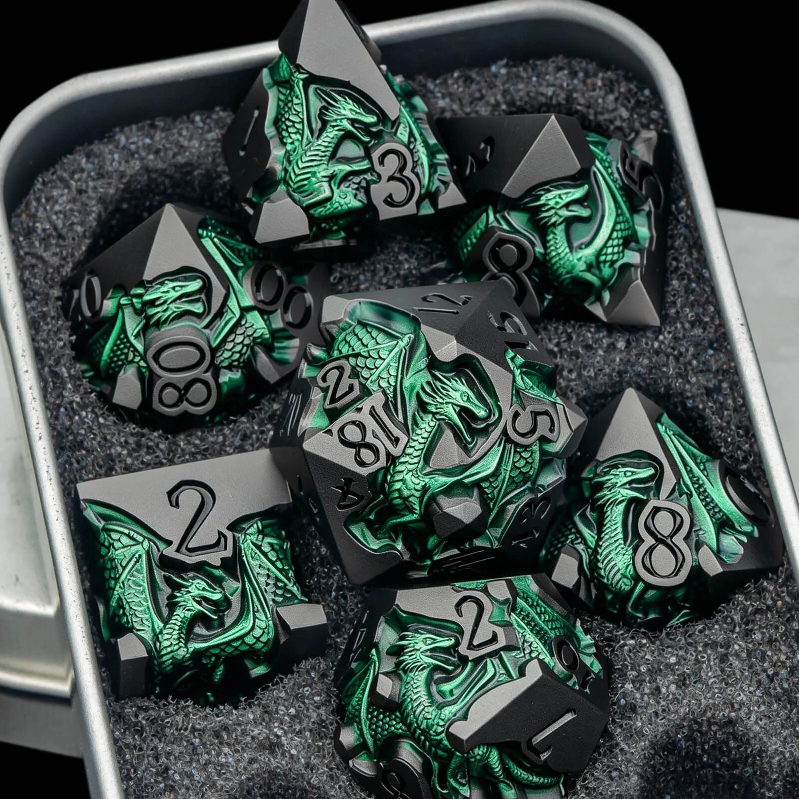 Металлические кубики DND для ролевых игр, 7 шт. K04